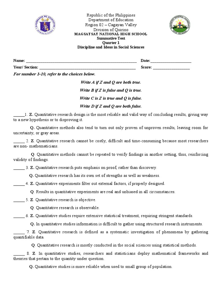 Practical Research 2 | PDF | Statistics | Quantitative Research