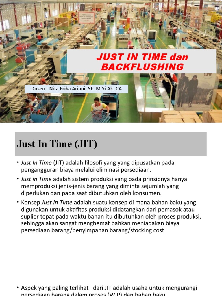 Konsep JIT dan Backflushing | PDF