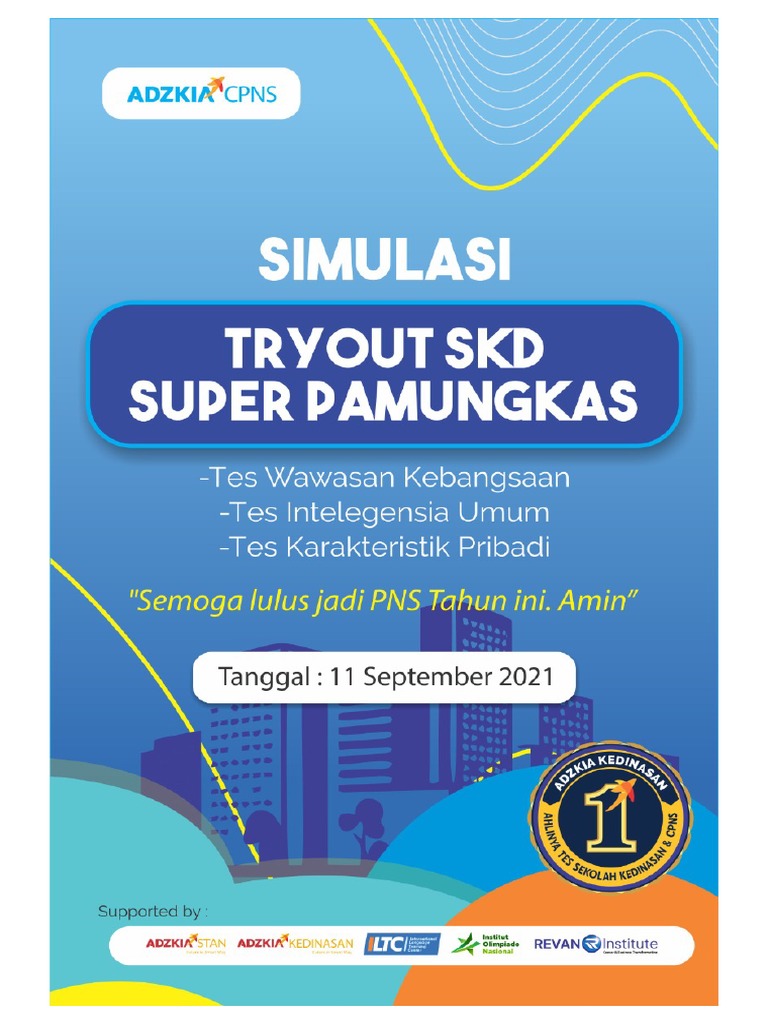 Soal Simulasi Dan Pembahasan 11 September 2021 | PDF