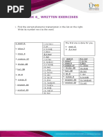 Phonetics and Phonology - Task 6 - Written Exercises | PDF | Phonetics | Phonology