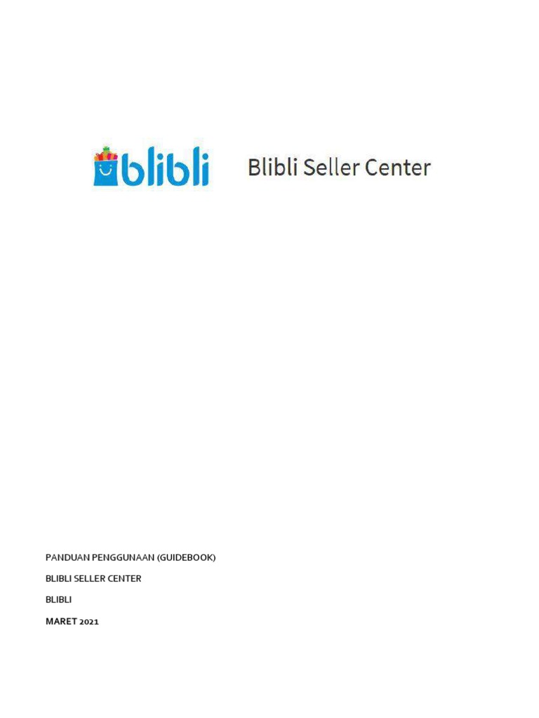 Panduan Blibli Seller Center | PDF