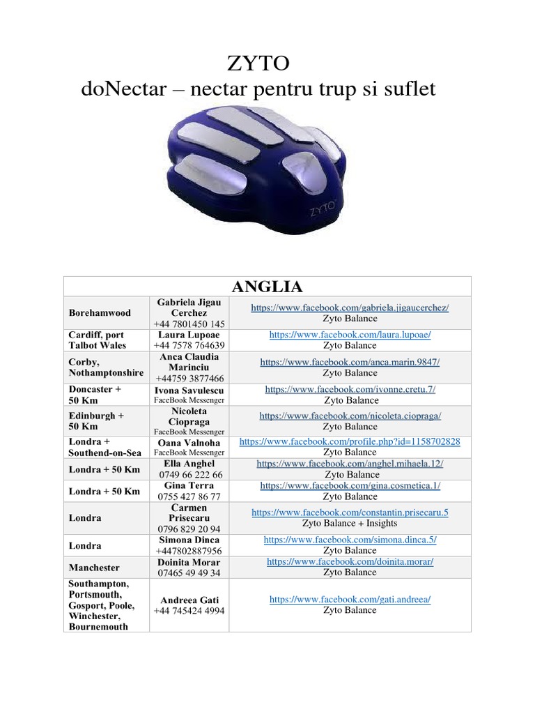 Zyto Donectar - Nectar Pentru Trup Si Suflet: Anglia | PDF | Lifestyle