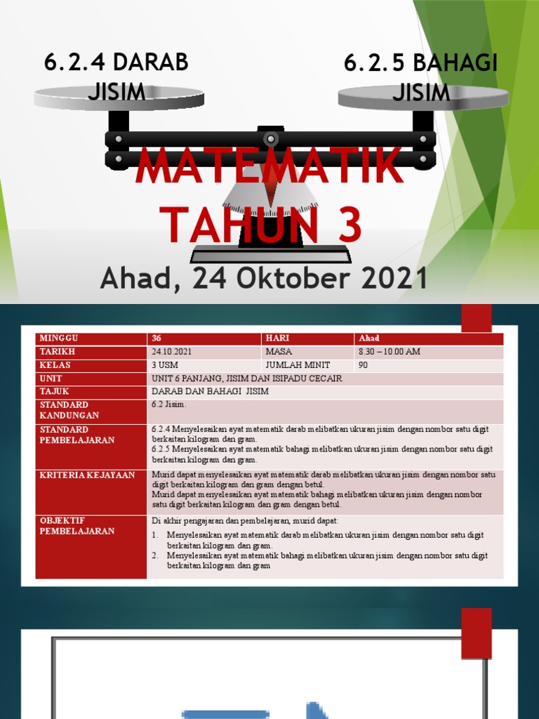 6.2.4 Darab Dan Bahagi Jisim | PDF