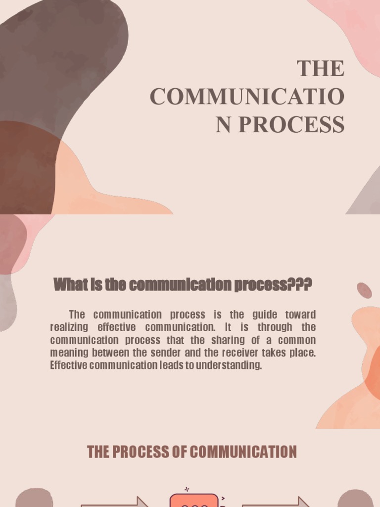 THE Communicatio N Process | PDF | Communication | Code