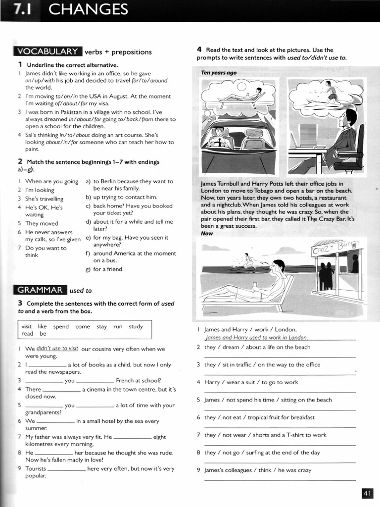 Speakout - Pre - Intermediate WB U7 | PDF