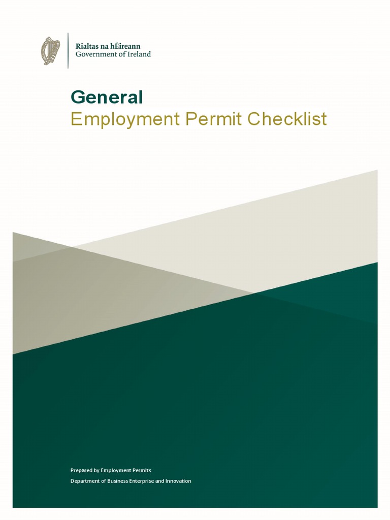 General Employment Permits Checklist | PDF | Employment | Salary