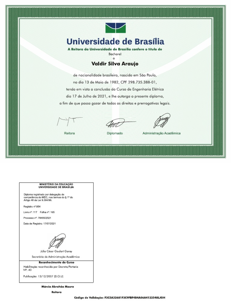 Diploma UNB 012549 | PDF