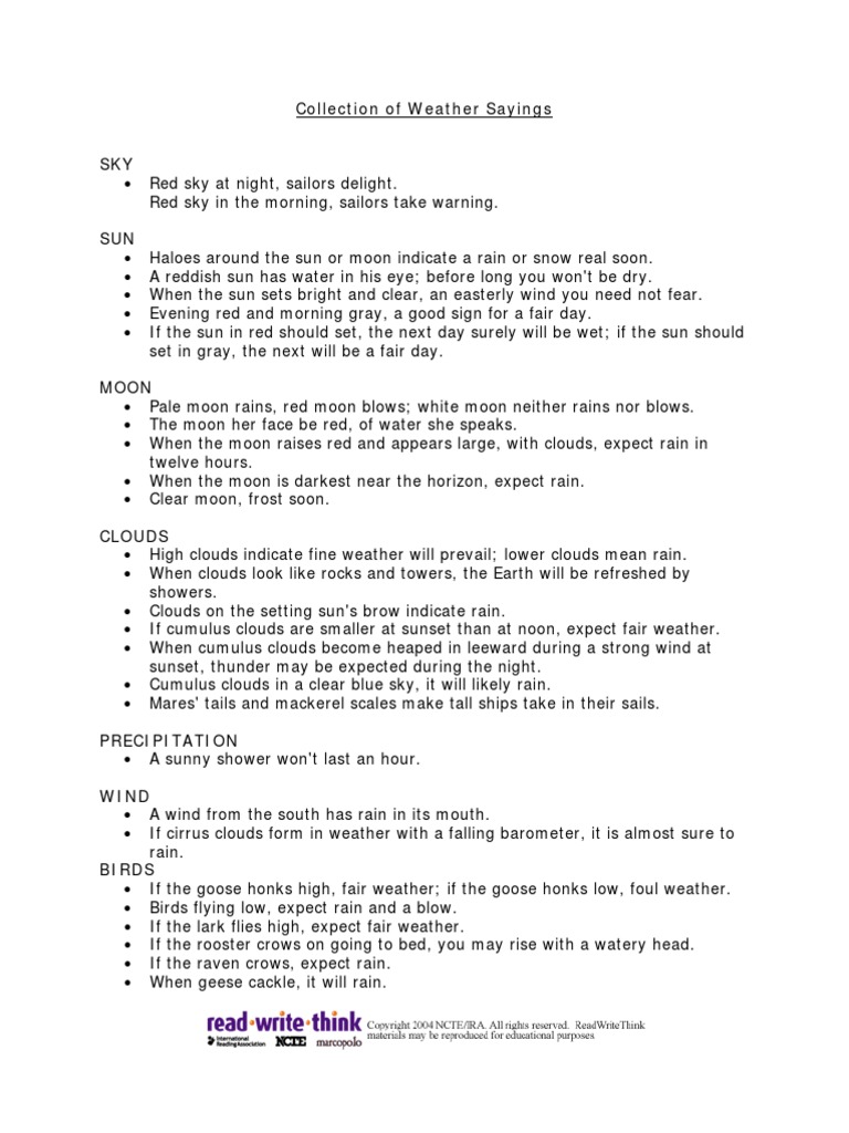 Collection Sayings | PDF | Cloud | Sky