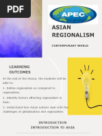 Asian Regionalism | PDF | Globalization | Asia