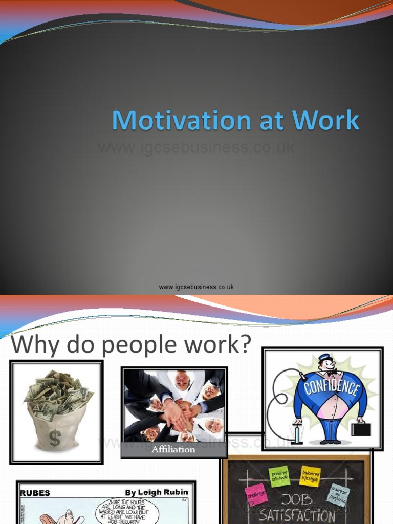 Motivation at Work Notes 2 | PDF | Salary | Leadership