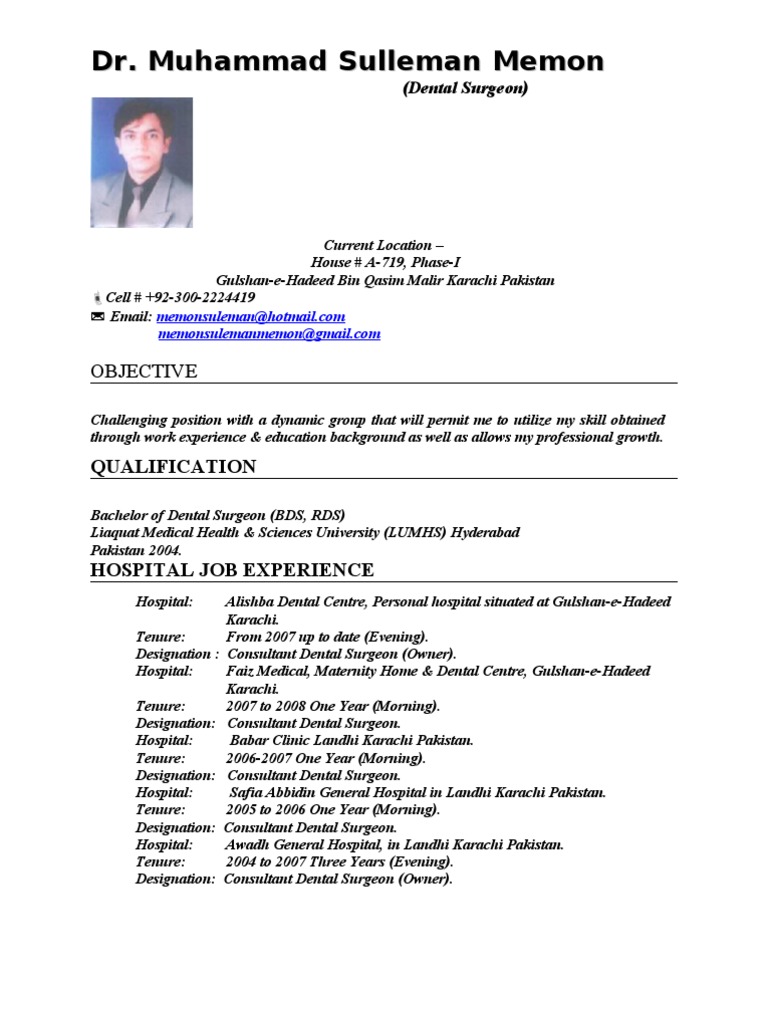 Awadh General Hospital Contact Info | PDF | Dentist | Dental Degree