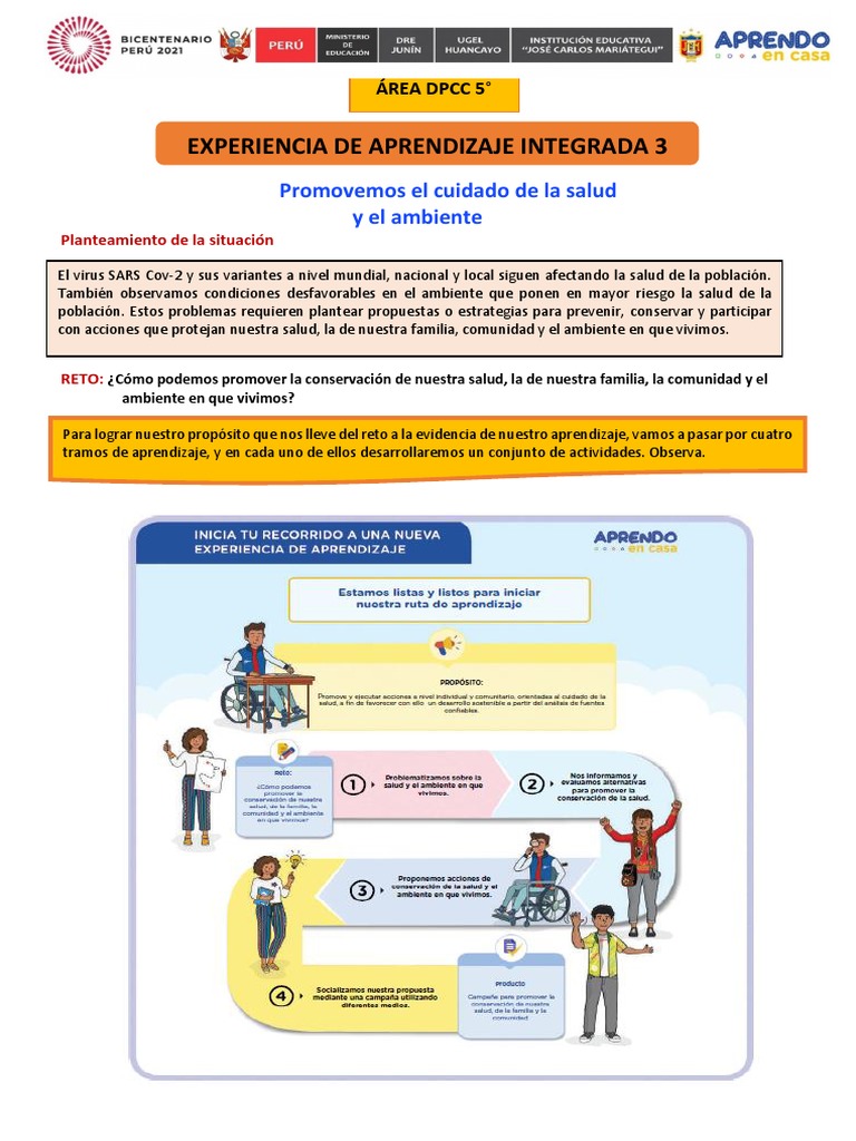 Material Actividad 03 Eda 3 DPCC 5° | PDF | Las emociones | Aprendizaje