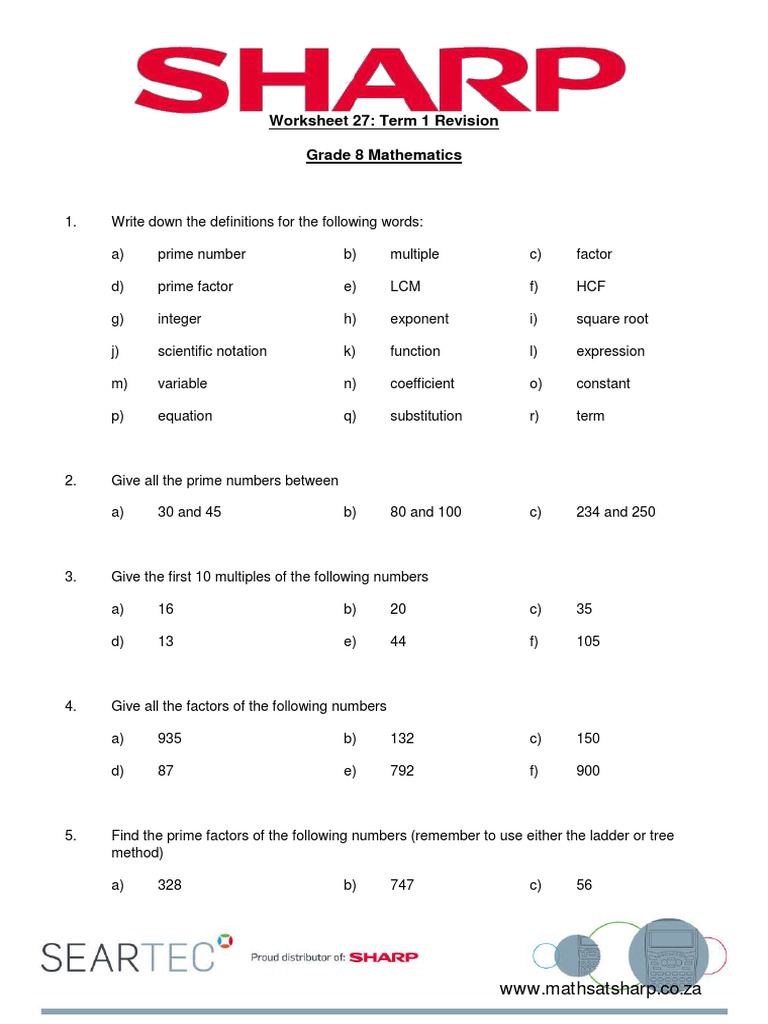 Grade 9 SHARP Mathematics Practice | PDF | Triangle | Exponentiation