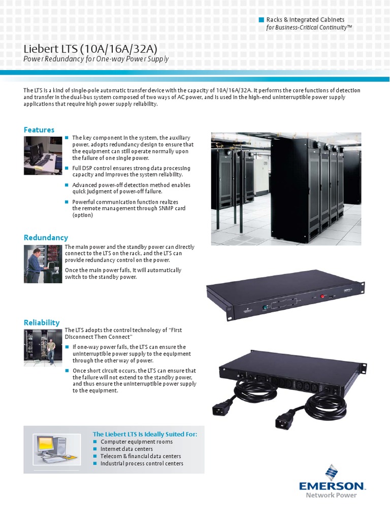 Liebert LTS AP12-PWR-LTSV2-BR | PDF | Power Supply | Data Center