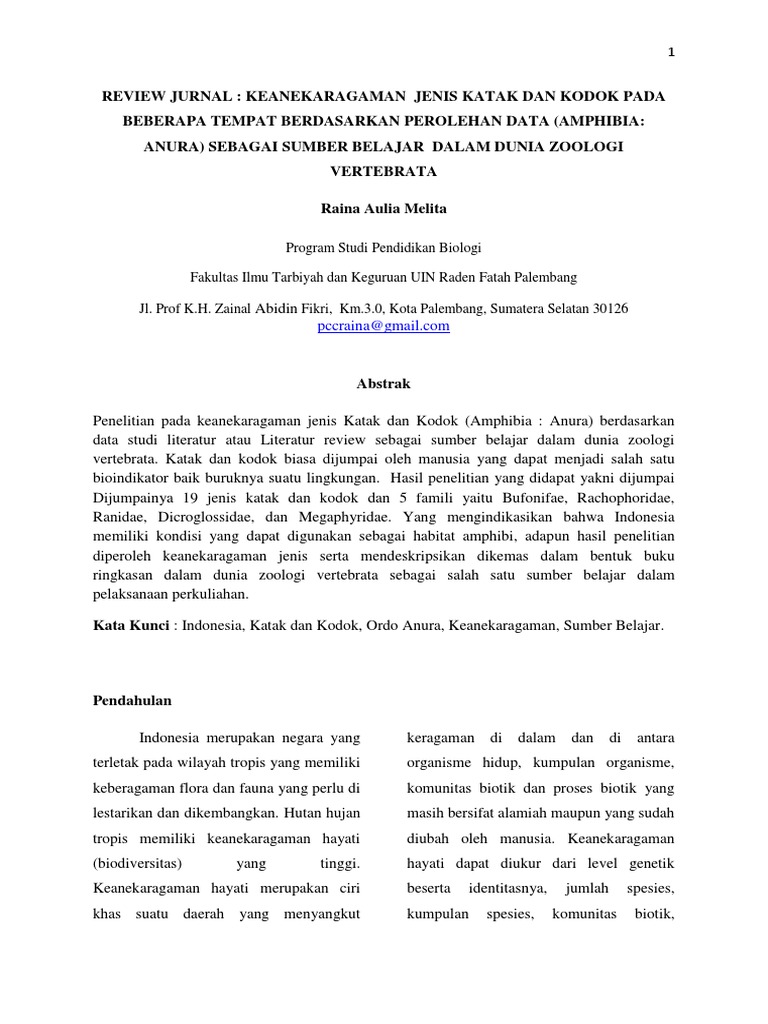 Review Jurnal Zoover Raina | PDF