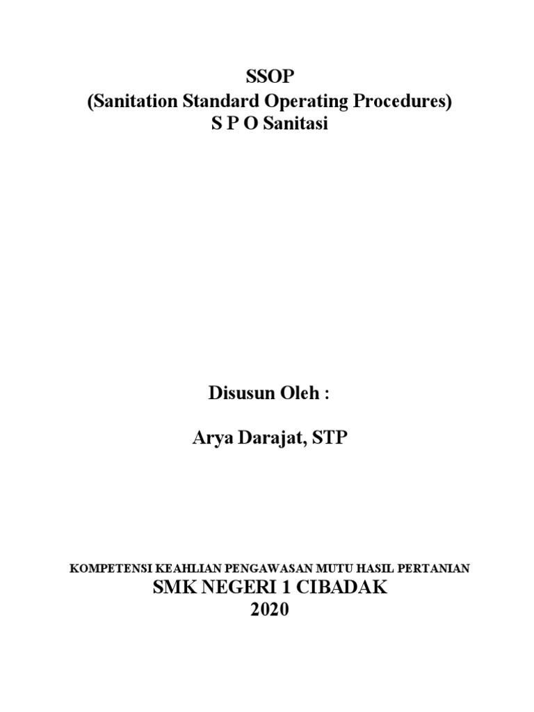 Kunci Pencegahan Kontaminasi Silang | PDF