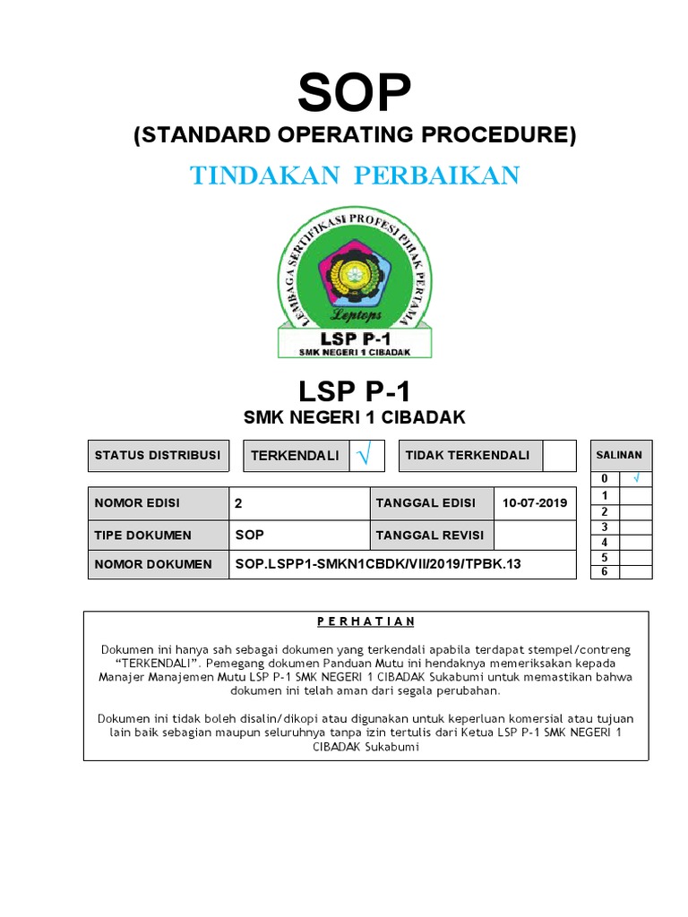 Tindakan Perbaikan KGB 1 | PDF