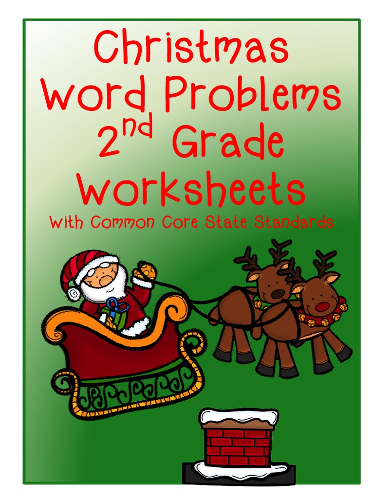 Christmas Word Problems 2 Grade Worksheets: With Common Core State ...