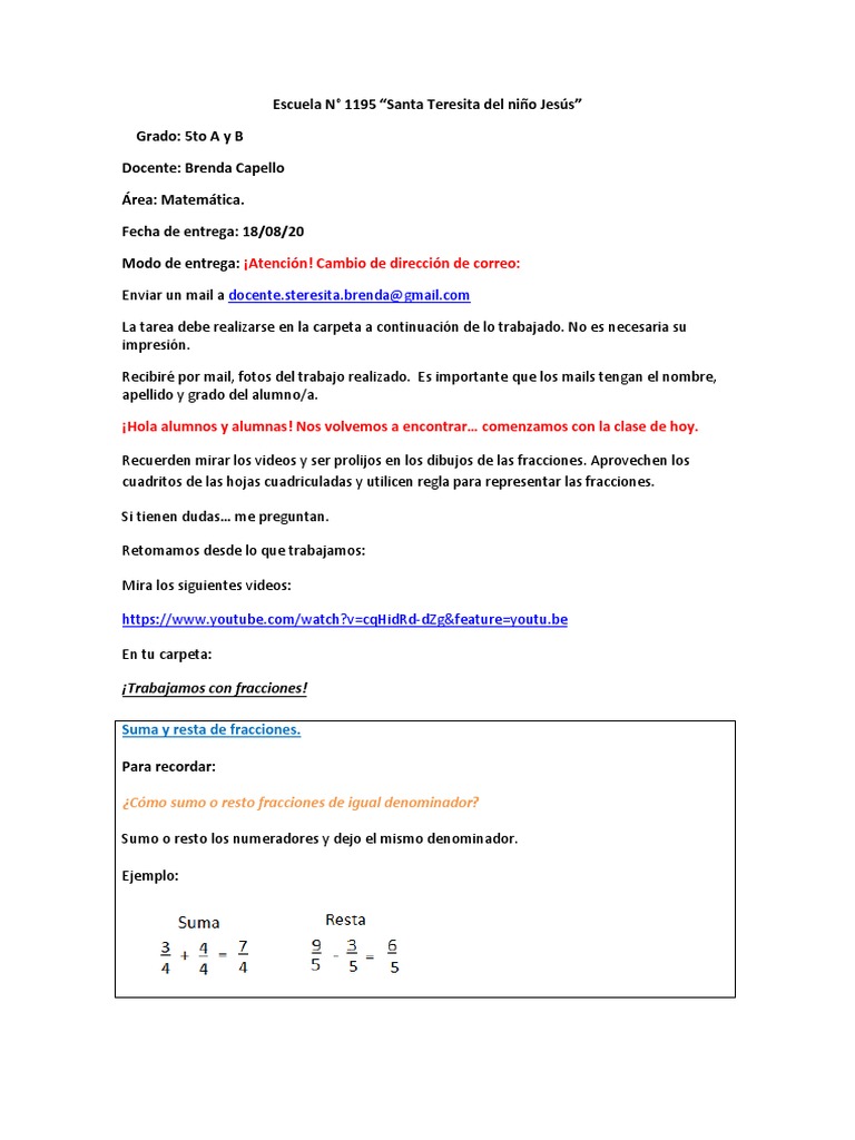 Matemática 5to Grado | PDF