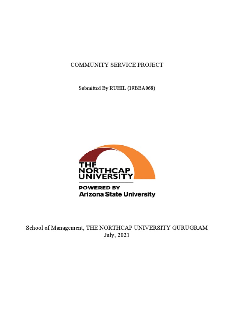 Community Service Project | PDF