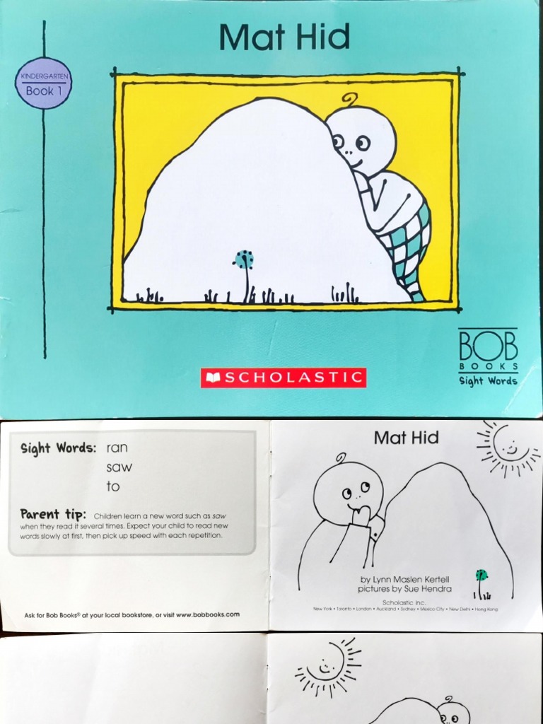 Bob Book 2 Sight Words (Kindergarten) 1 - Mat Hid | PDF