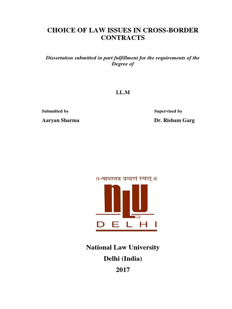 Choice of Law | PDF | Choice Of Law | Public Policy Doctrine