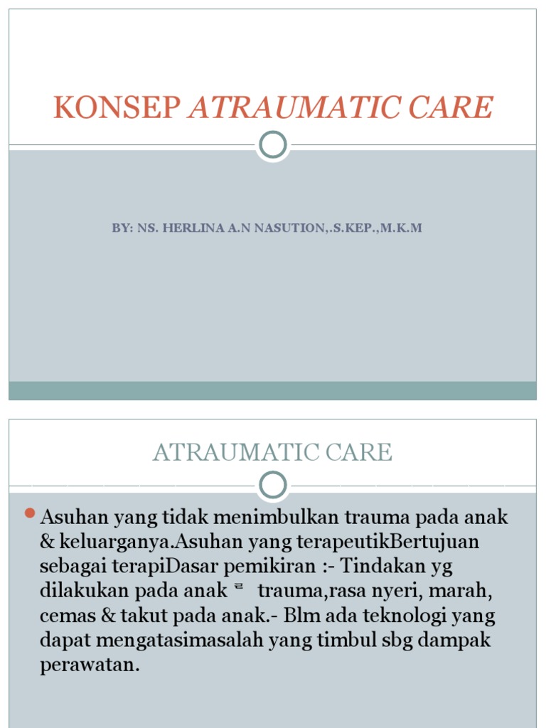 Konsep Atraumatic Care | PDF