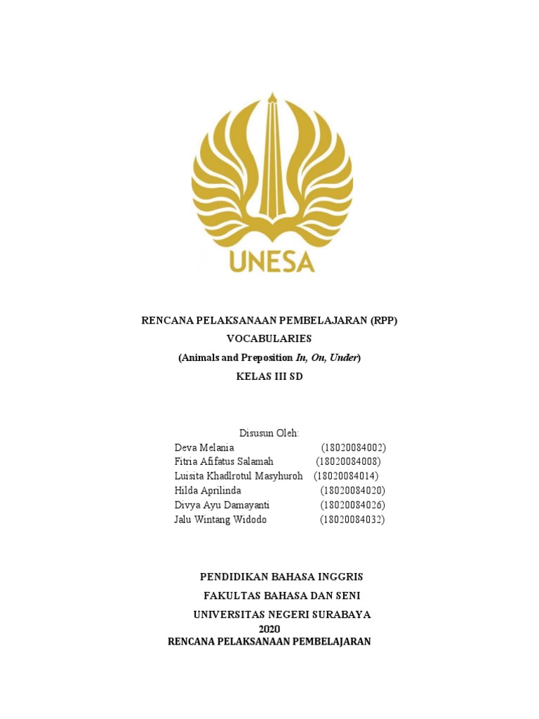 RPP KLS 3 SD Fixx | PDF