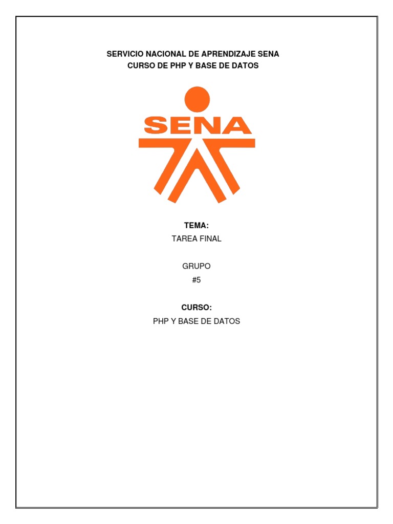 Tarea Final PHP | PDF | Bases de datos | Php