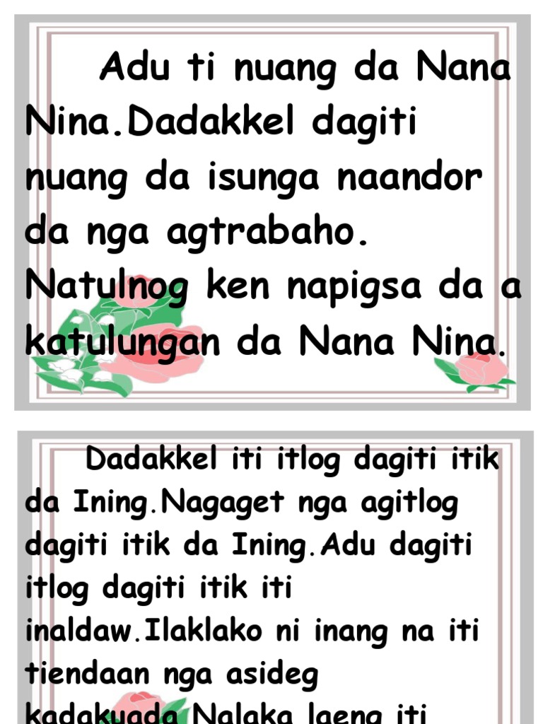 Short Stories Ilokano | PDF