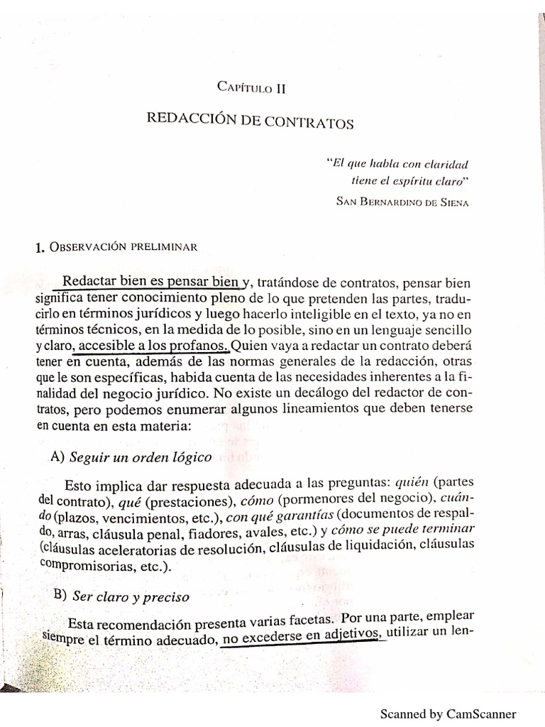 Como Redactar Un Contrato | PDF