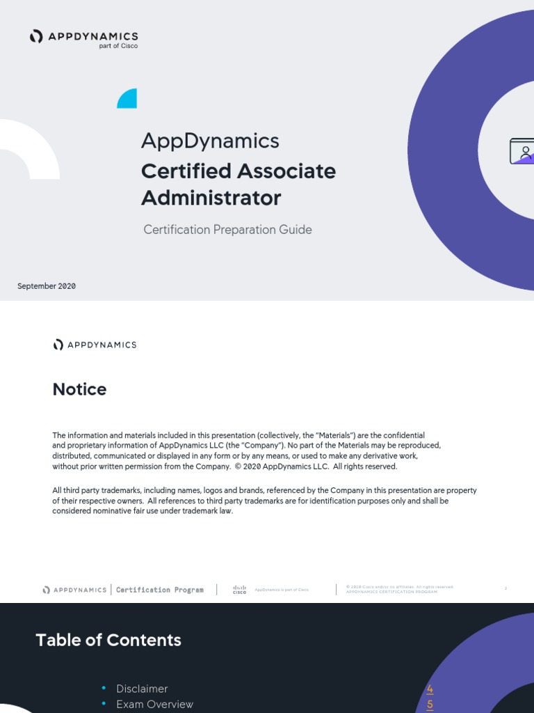 AppDynamics Certified Associate Administrator Preparation Guide | PDF ...