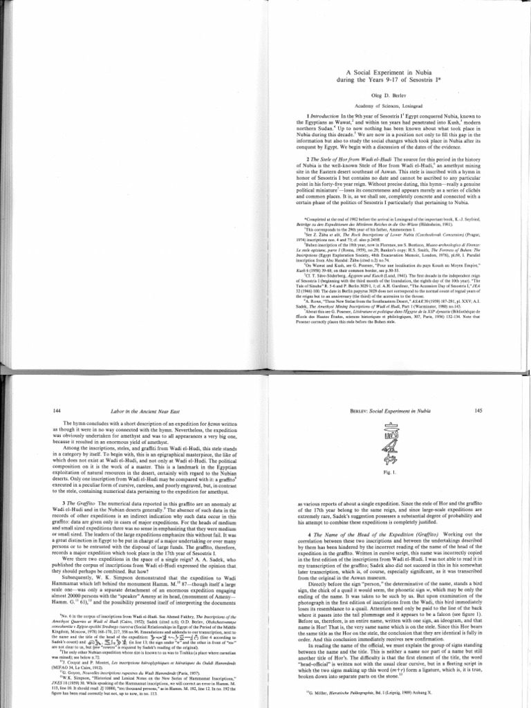 EYRE, Work and The Organization of Work New Kingdom I | PDF