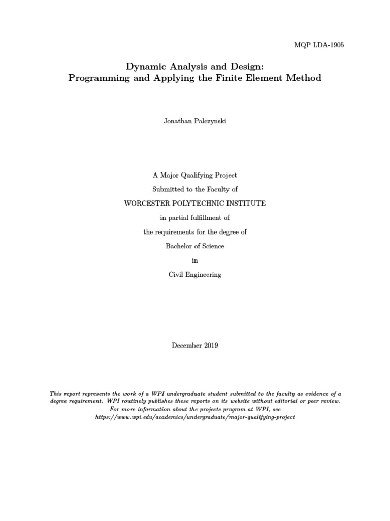 Dyn Anal DSGN PRGM App FEM | PDF | Eigenvalues And Eigenvectors | Finite Element Method
