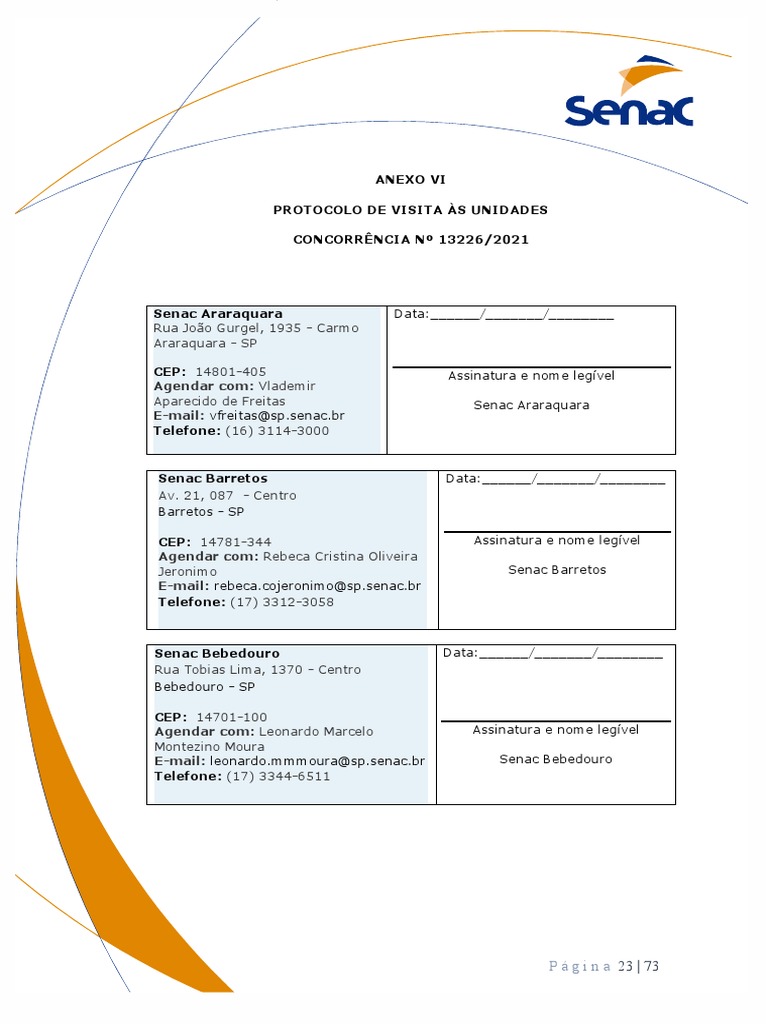 Protocolo de Visita | PDF