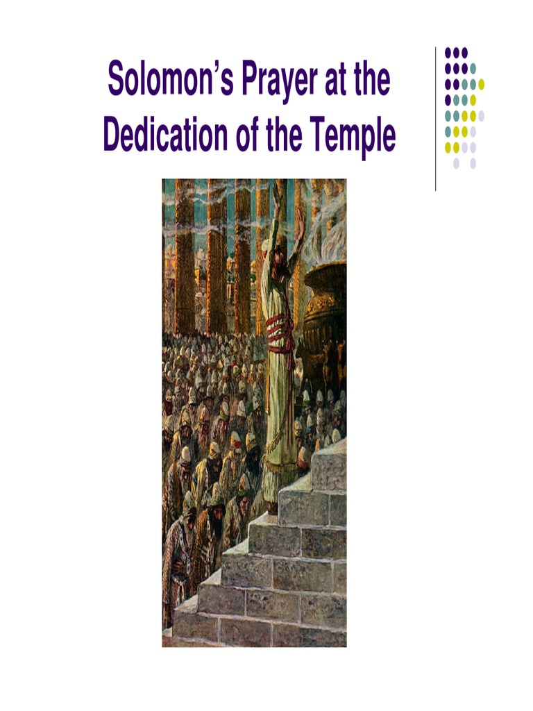 Solomon's Prayer at The Dedication of The Temple | PDF | Tabernacle ...