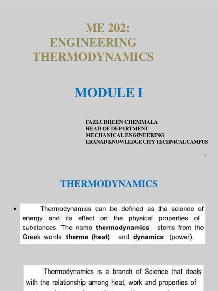 Engineering Thermodynamics Overview | PDF | Temperature | Heat