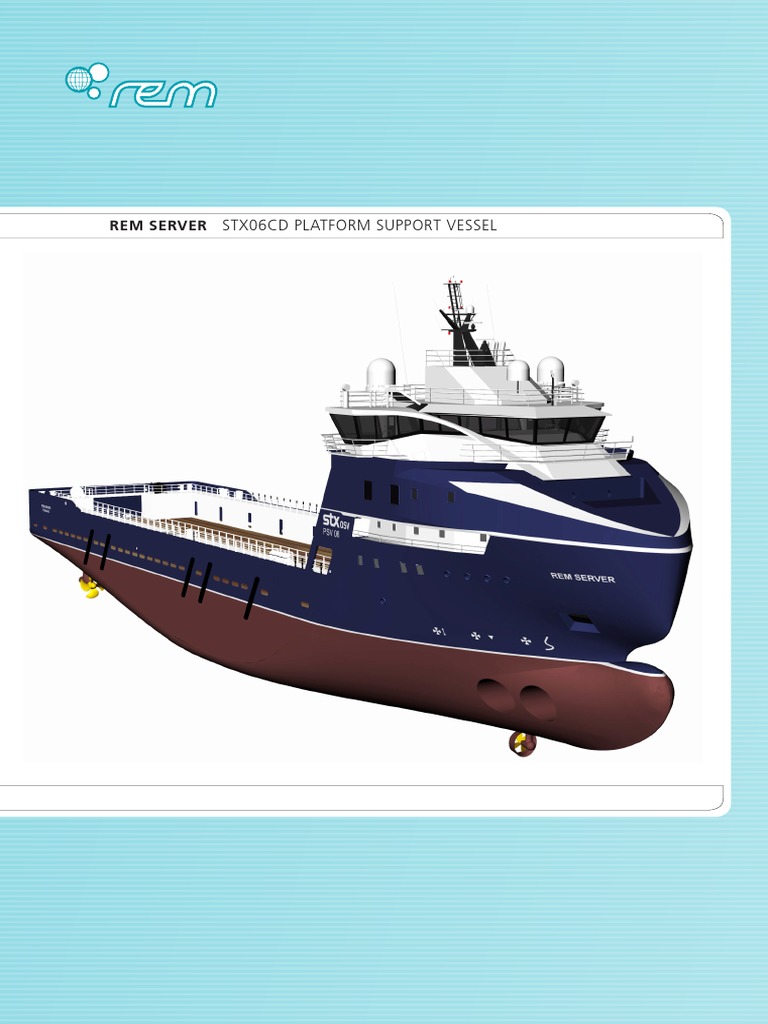 Rem Server Stx06Cd Platform Support Vessel | PDF | Ships | Water Transport