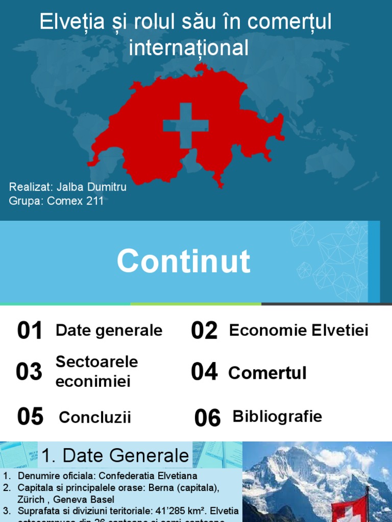 Elveția Și Rolul Său În Comerțul Internațional | PDF