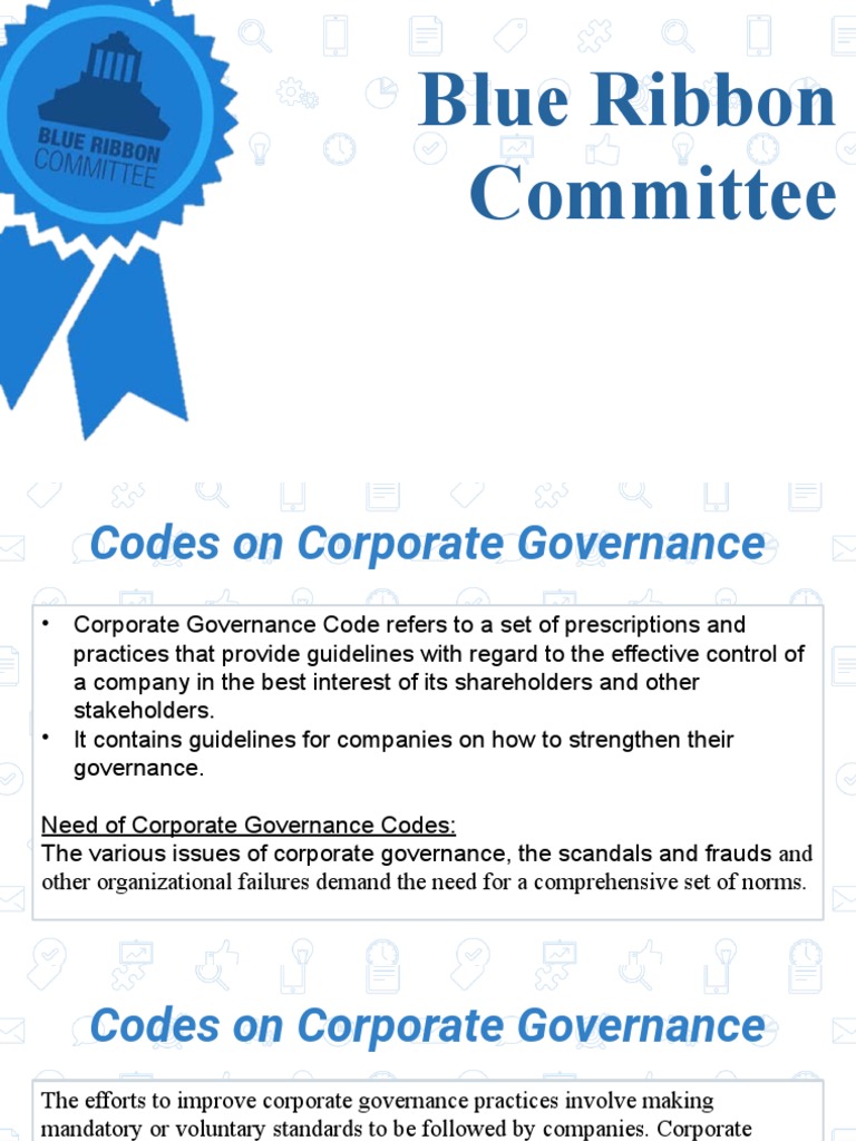 Blue Ribbon Committee | PDF | Audit Committee | Audit