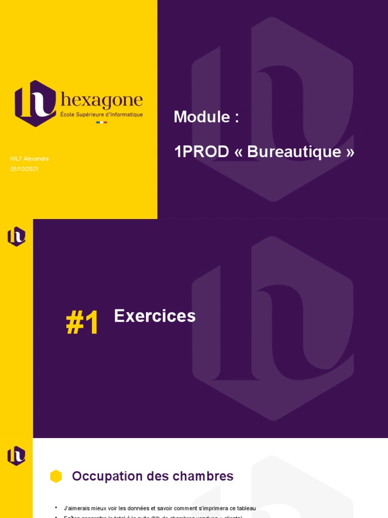 Exercices Excel | PDF