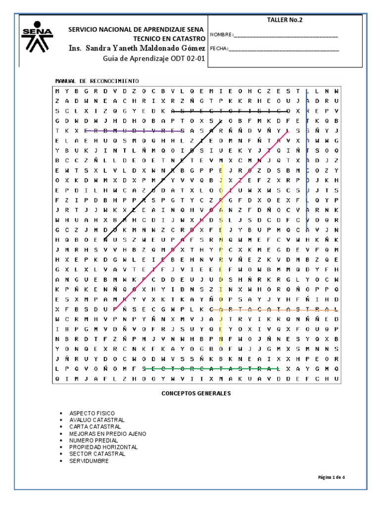 Taller Sopa de Letras | PDF | Ensayos