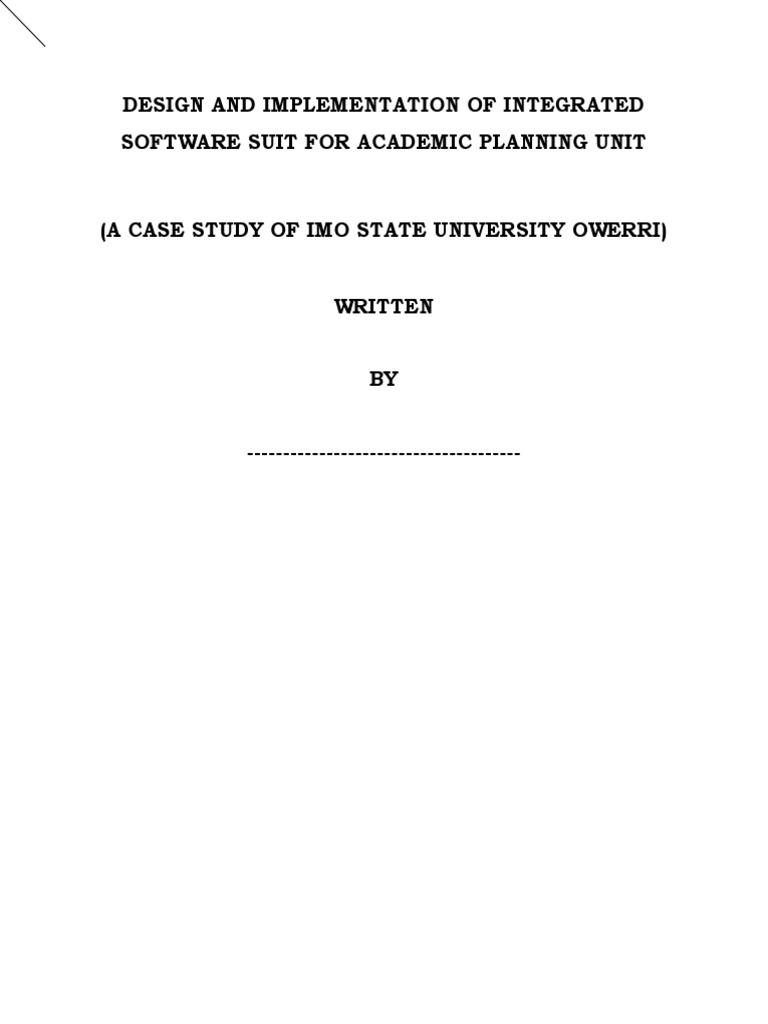 Design and Implementation of Integrated Software Suit For Academic ...