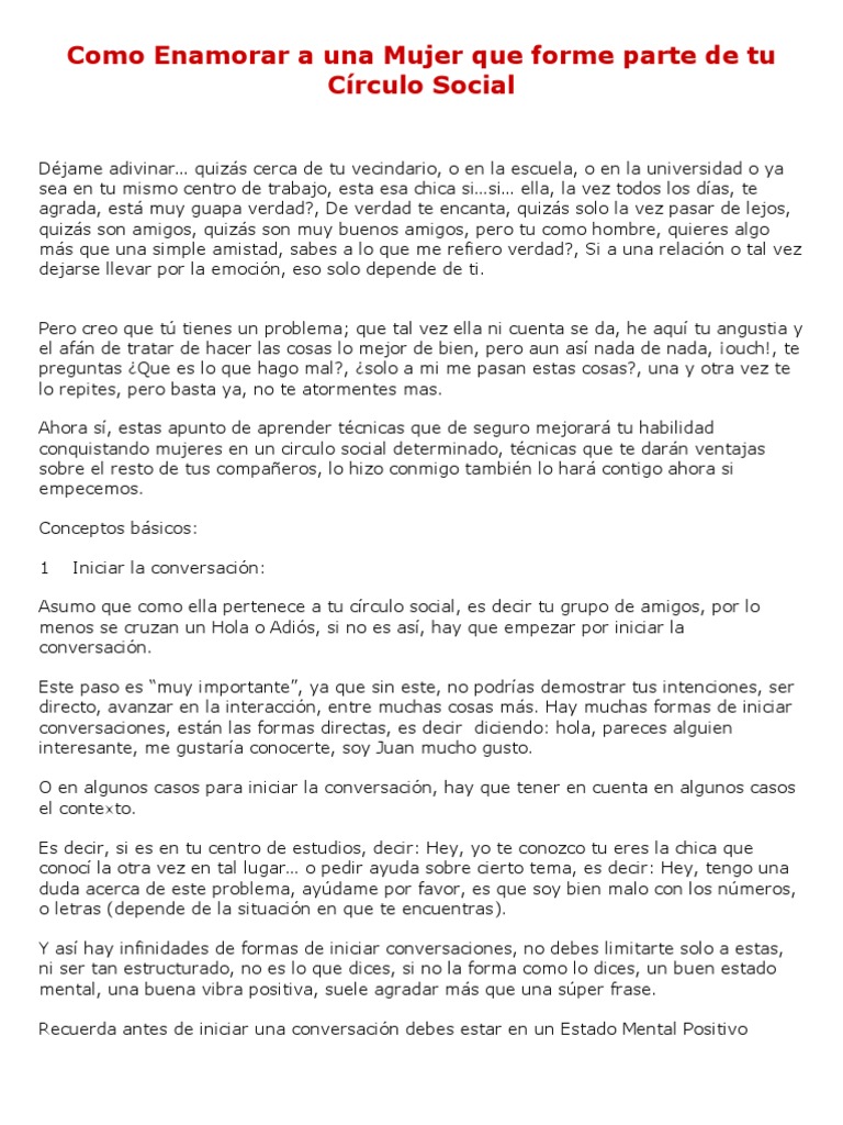 Mujer de Tu Circulo Social | PDF | Temor | Verdad