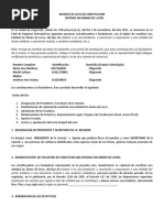 Modelo de Acta de Constitucion y Estatutos Esal | PDF | Fundación (sin fines de lucro ...