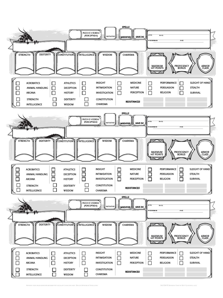 Passive Wisdom (Perception) : Spells | Download Free PDF | Role Playing ...