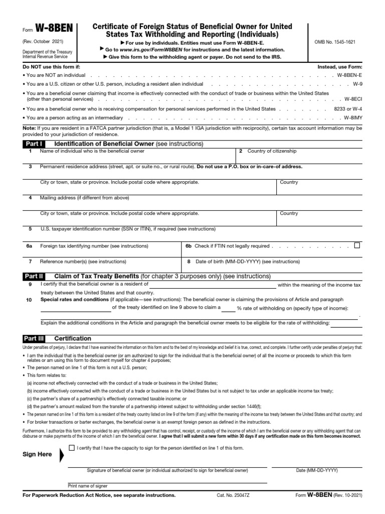 FW 8 Ben | PDF | Irs Tax Forms | Government