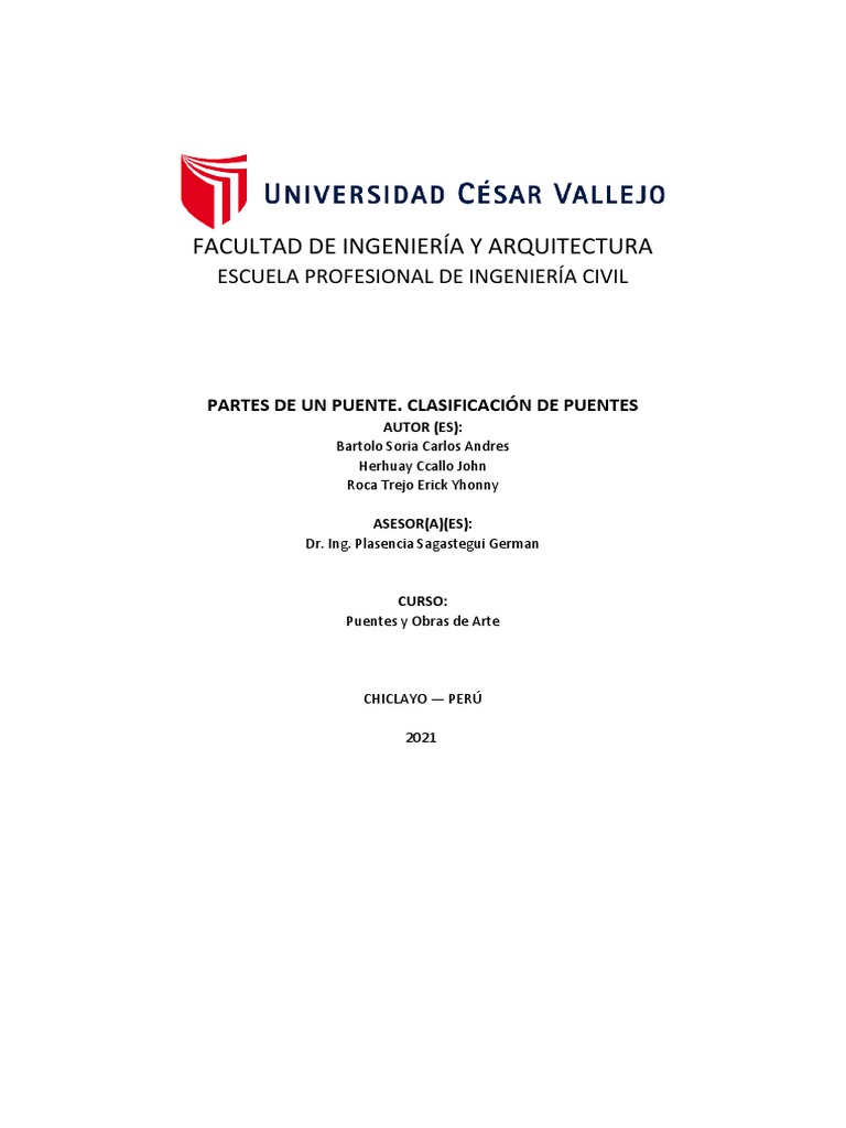 Partes de Un Puente | PDF | Puente | Fundación (Ingeniería)