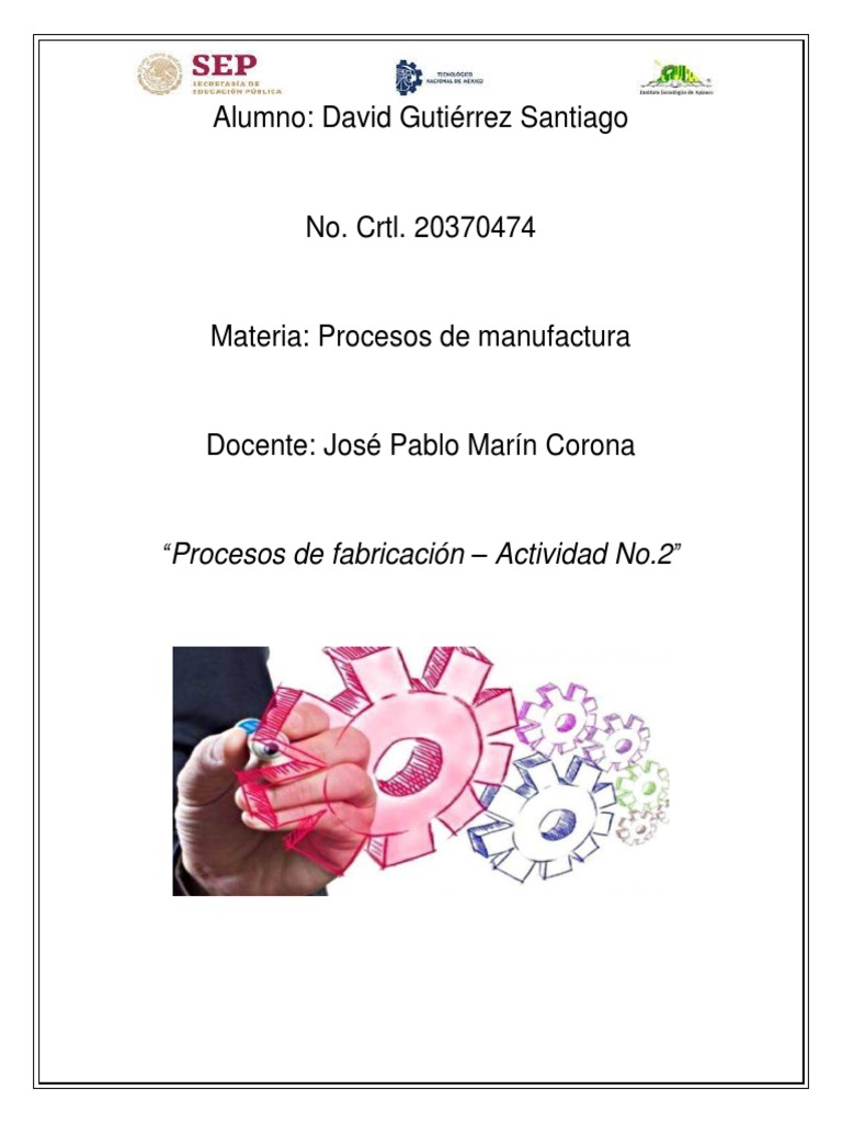 Actividad 2 Procesos de Manufactura | PDF