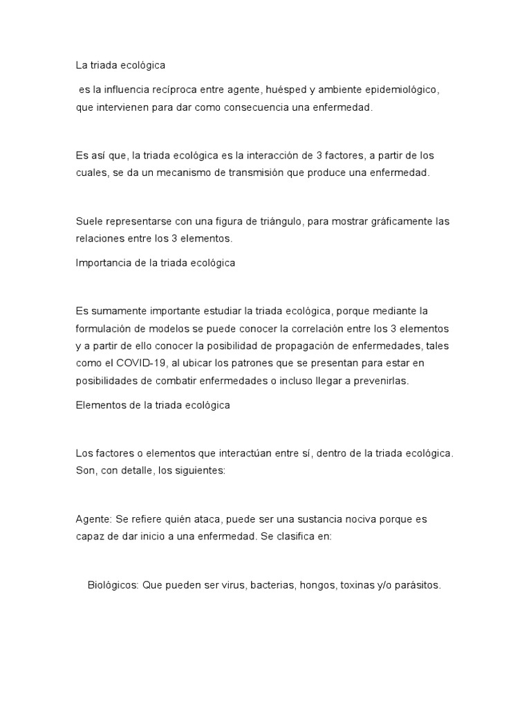La Triada Ecológica | PDF | Virus | Veneno